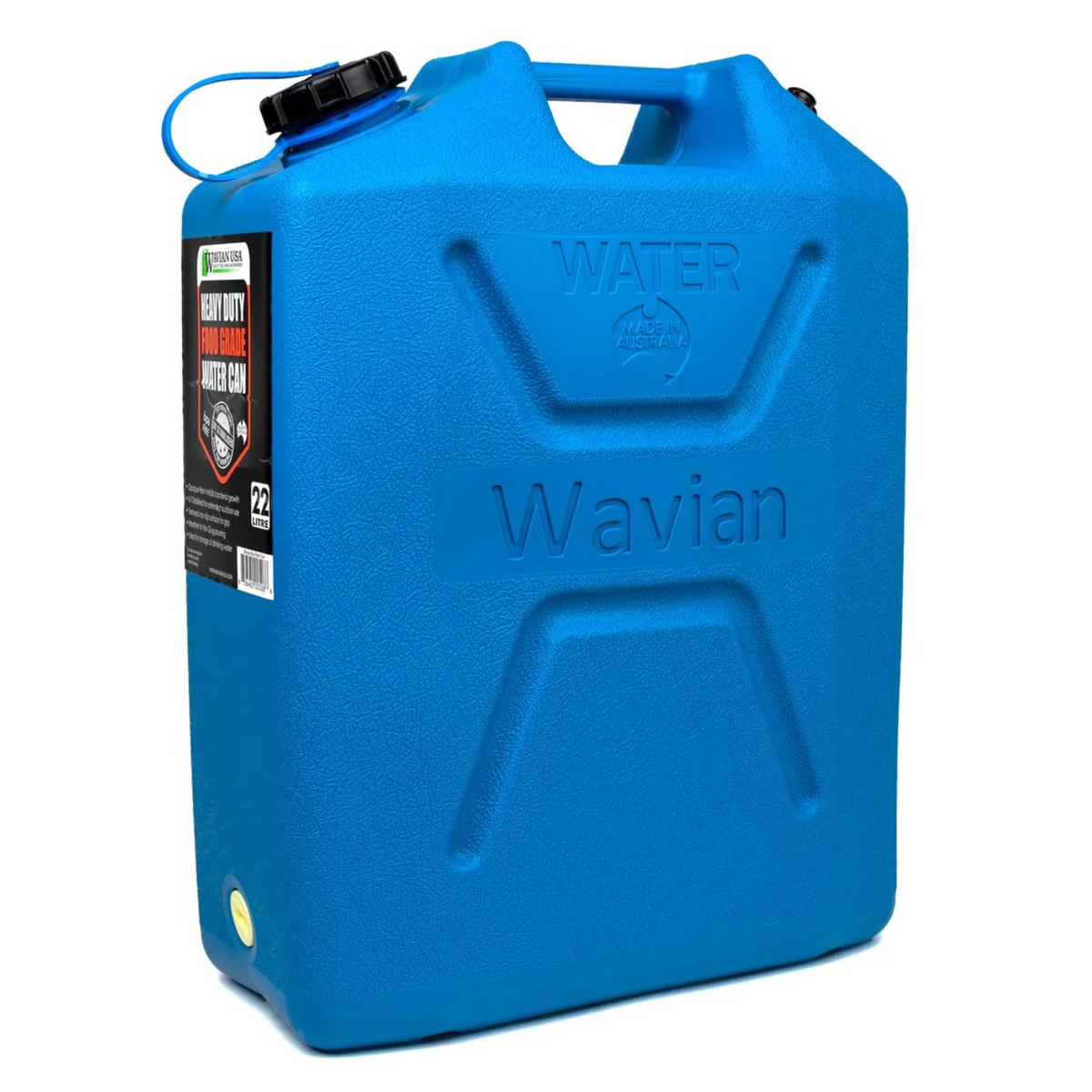 Blue 22 Liter Wavian Water Can | Cap-it® Canada
