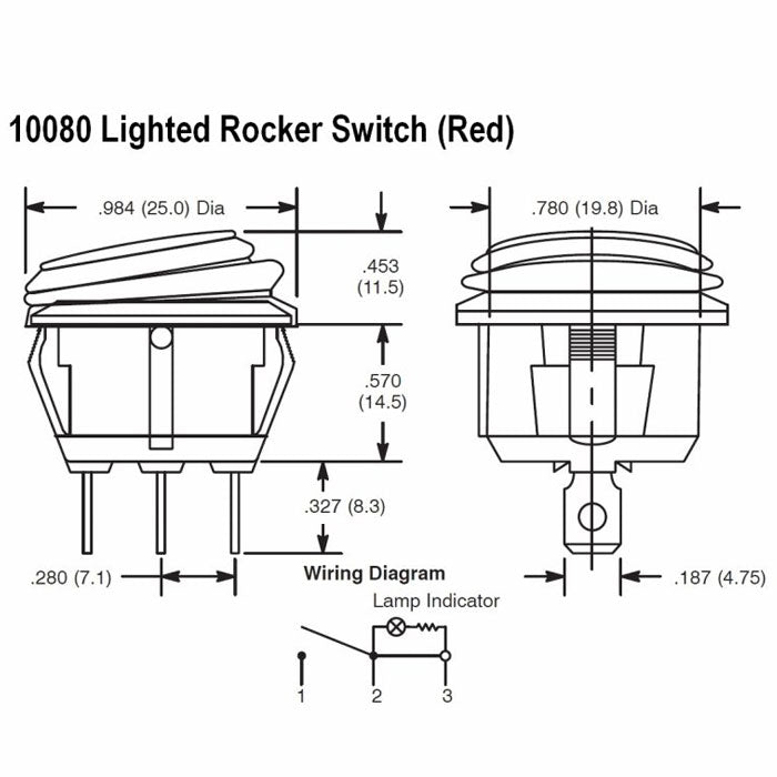 BrightSource Lighted Rocker Switch